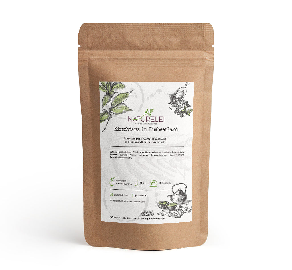Kirschtanz im Himbeerland - aromatisierte Früchteteemischung mit ...